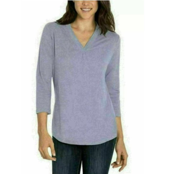 Orvis | Tops | Nwt Orvis Womens Vneck 34 Sleeve Knit Tunic Top Size ...